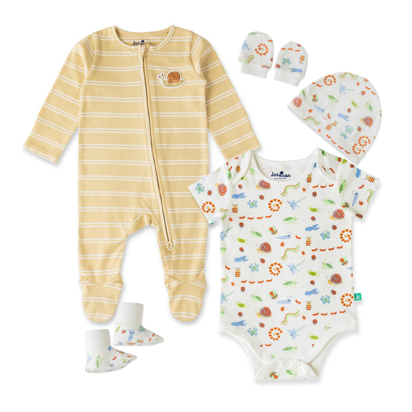 Organic Cotton Treasure Baby Boy Gift Set (5-Piece) – KaiterFly